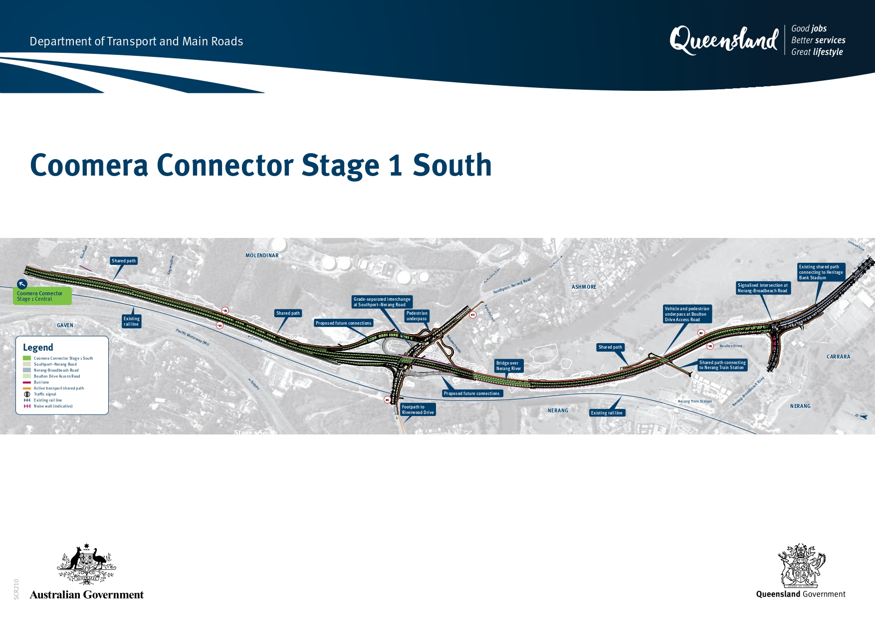 Designs for Coomera Connector Stage 1 South released for feedback