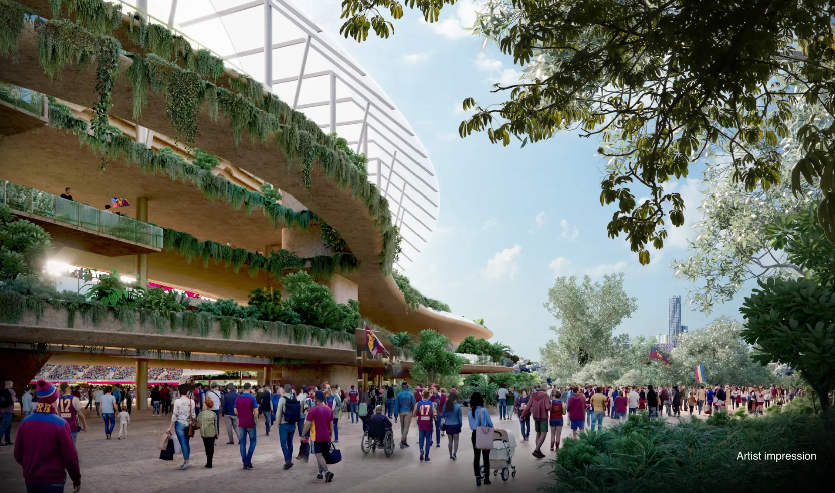 New Brisbane Stadium at Victoria Park marks major project milestone