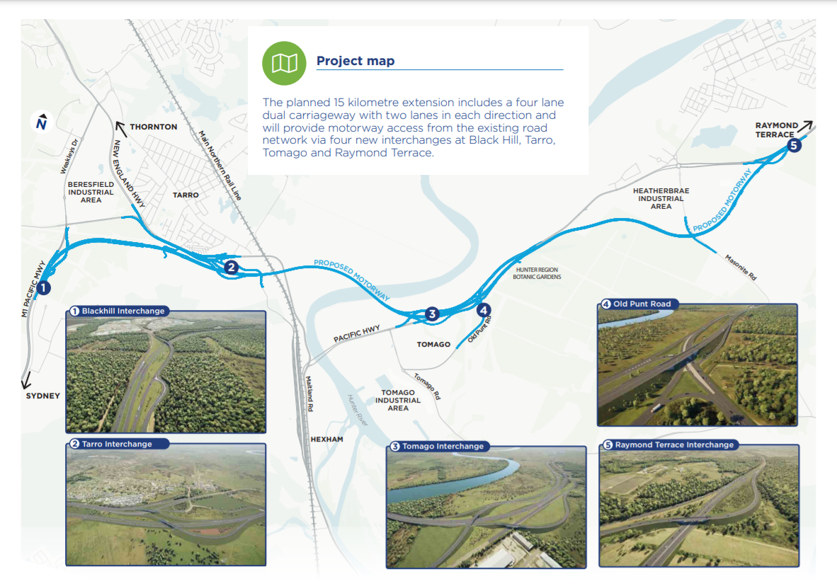 M1 Extension and Hexham Straight projects in NSW mark new milestones