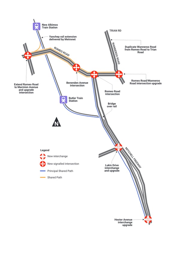 Three transformational projects now underway on WA Mitchell Freeway