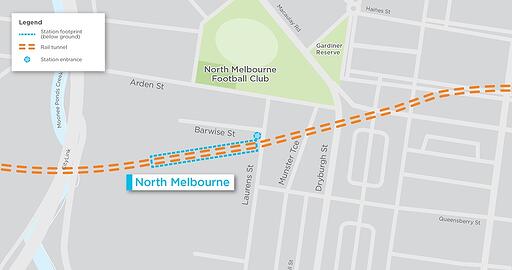 Construction begins on new North Melbourne Station