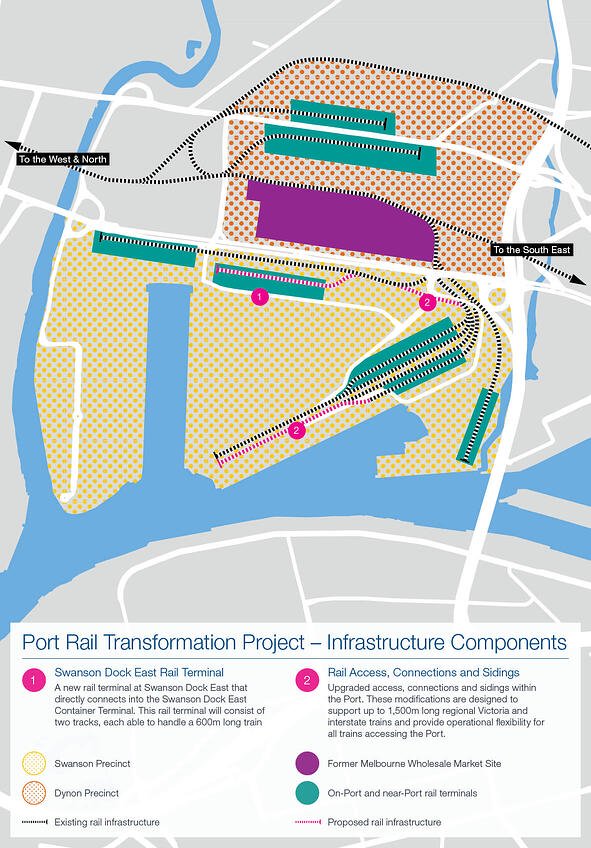 $125m investment to deliver new on-dock rail at the Port of Melbourne