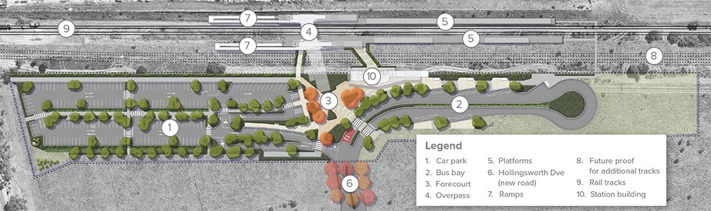 Ballarat Line Upgrade to include new train station at Cobblebank