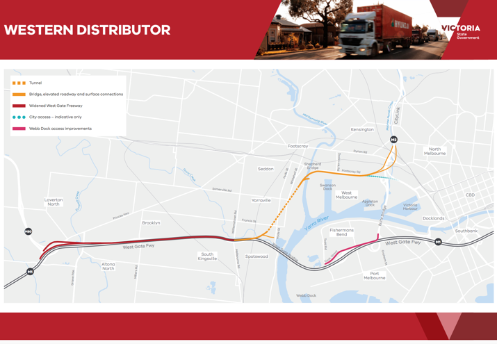 Victoria to partner with Transurban on $5.5 billion Western Distributor ...
