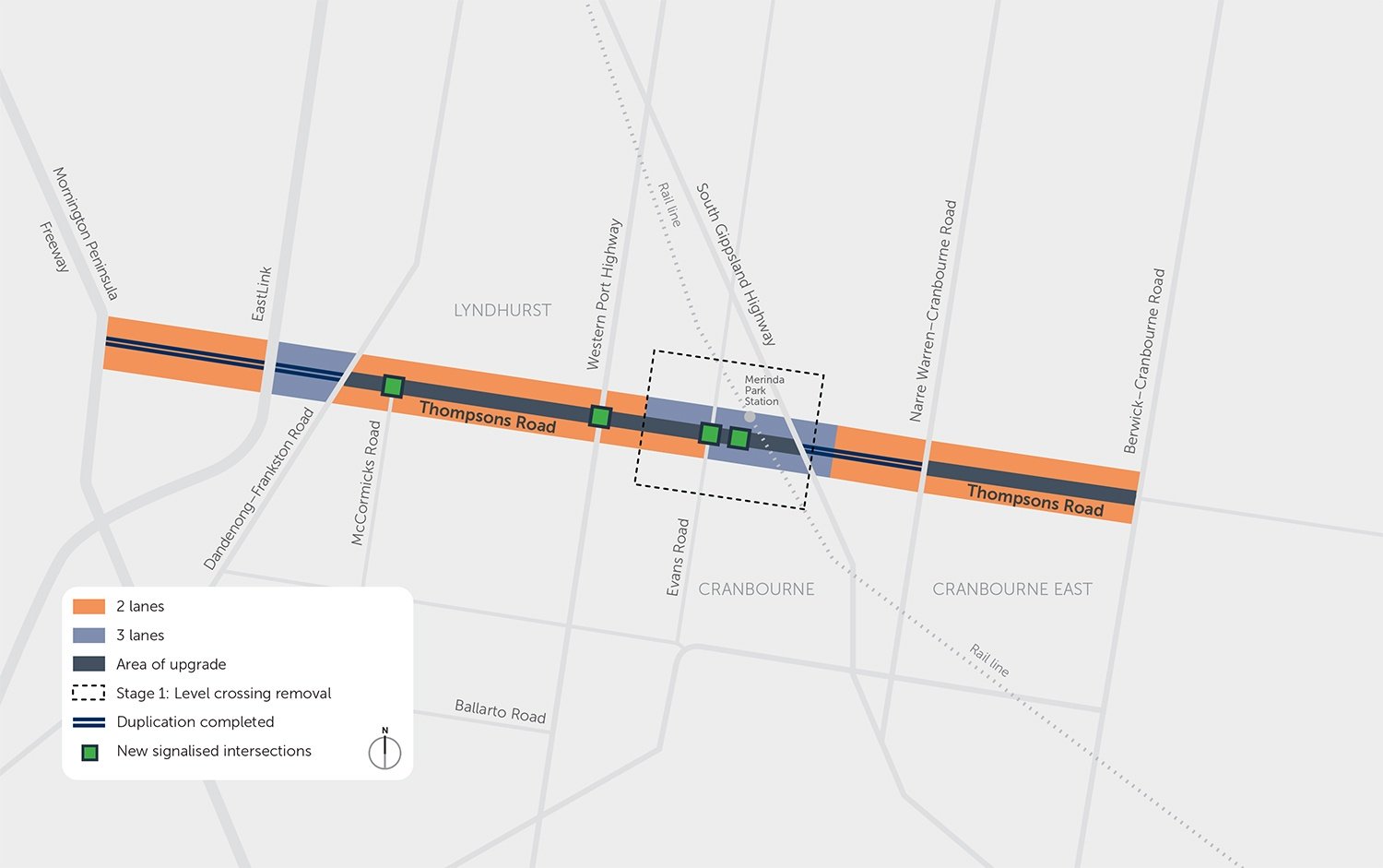 Contract awarded for Stage 1 of $175m Thompson Road upgrade in VIC