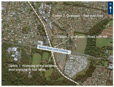QLD Beams Road level crossing removal is now a step closer to reality
